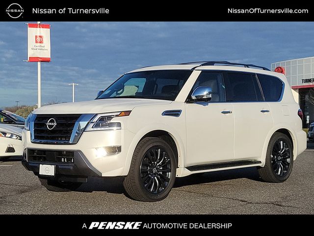 Lifted Nissan Armada White