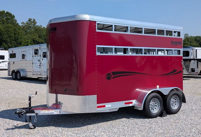 2026 New Shadow 2 Horse Slant Open Slat at Kingdom Horse Trailers ...