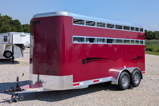 2026 New Shadow 3 Horse Slant Open Slat at Kingdom Horse Trailers ...