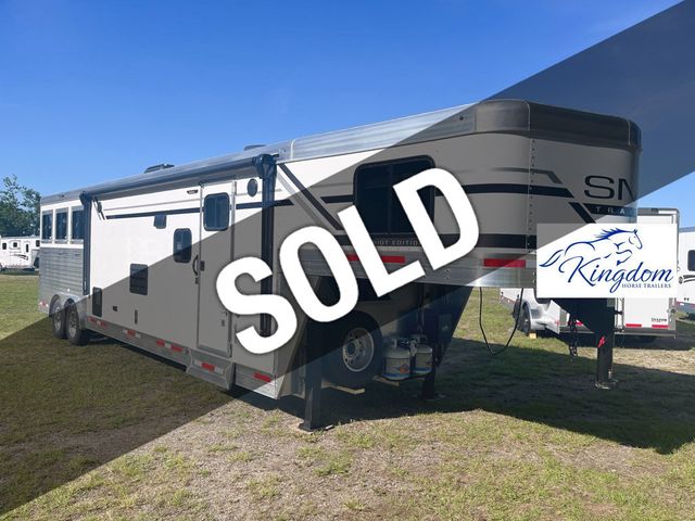 2026 New SMC Patriot 3 Horse Slant Load 13' Living Quarters at Kingdom Horse Trailers NC Serving ...