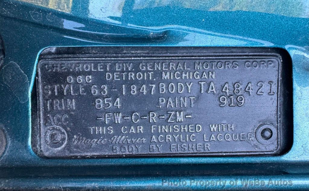 1963 Used Chevrolet Impala SS at WeBe Autos Serving Long Island, NY ...