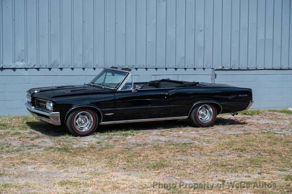 1964 Used Pontiac Lemans PHS Docs, Triple Black, GTO Badged, Power Top ...