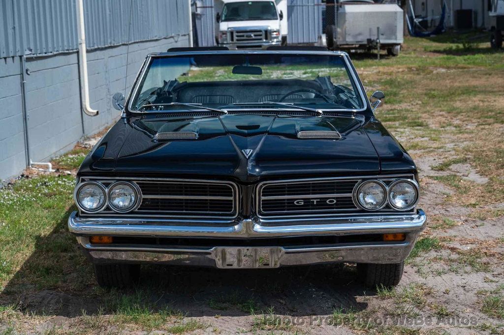 1964 Used Pontiac Lemans PHS Docs, Triple Black, GTO Badged, Power Top ...