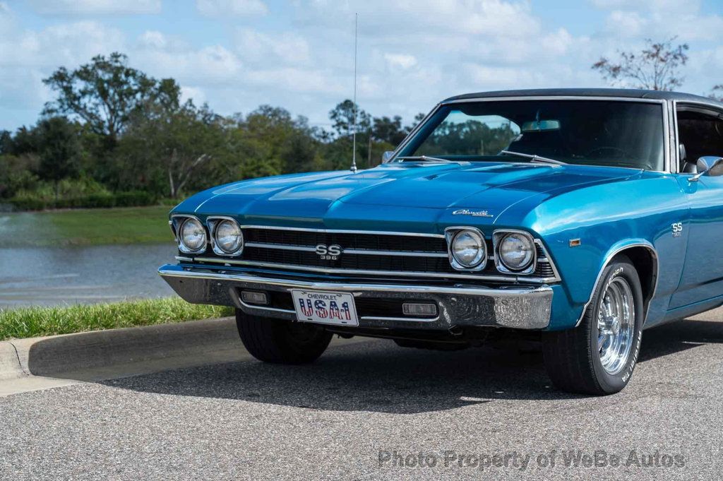 1969 Used Chevrolet Chevelle SS Matching Numbers 396, Protecto Plate, 4 ...