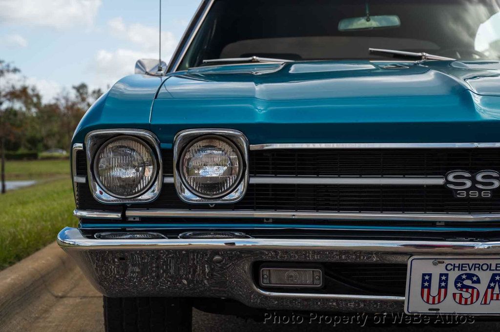 1969 Used Chevrolet Chevelle SS Matching Numbers 396, Protecto Plate, 4 ...