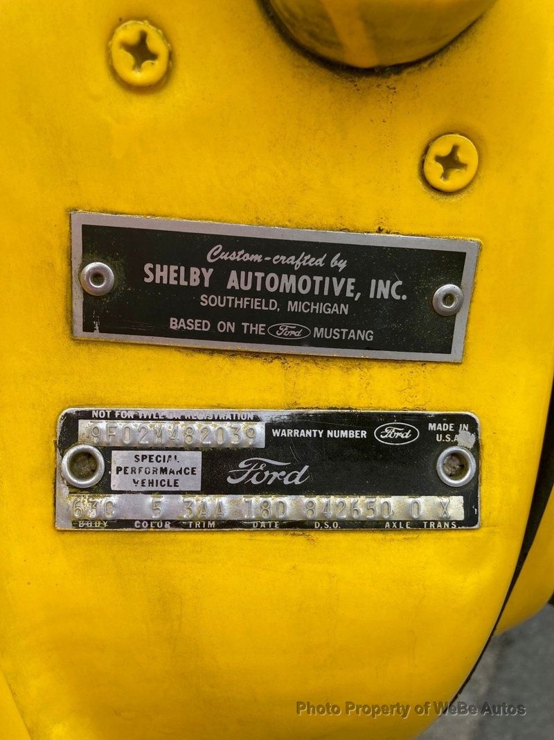 1969 Used Shelby GT350H Hertz Rent-A-Racer For Sale at WeBe Autos ...