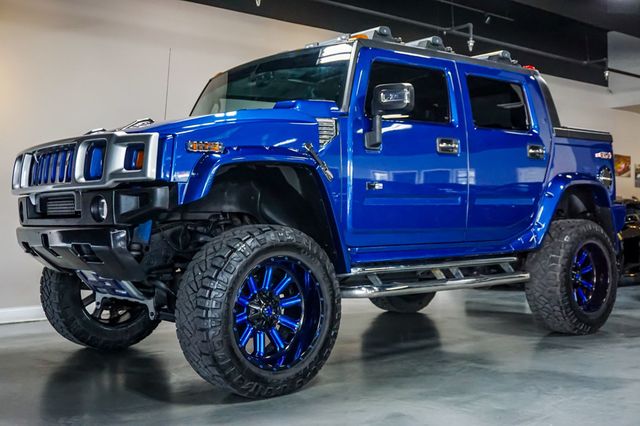 2006 Used HUMMER H2 *H2 SUT* *Pacific Blue* *Rare Color* *Lifted w/Fuel Wheels* at Gold Coast ...