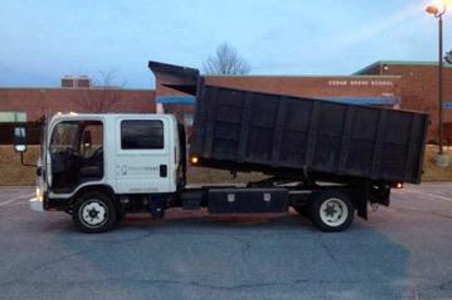 2011 Used Isuzu NQR CREW CAB * DIESEL * 53K MILES * 14' LANDSCAPE DUMP ...