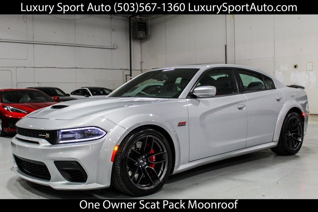 2021 Used Dodge Charger Scat Pack Widebody ONE OWNER Moonroof Loaded at ...