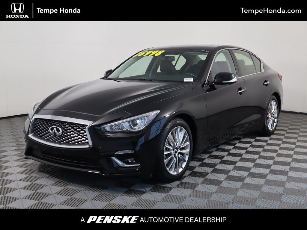 2021 Used INFINITI Q50 3.0t LUXE RWD at Scottsdale Ferrari Serving Phoenix, AZ, IID 22186457