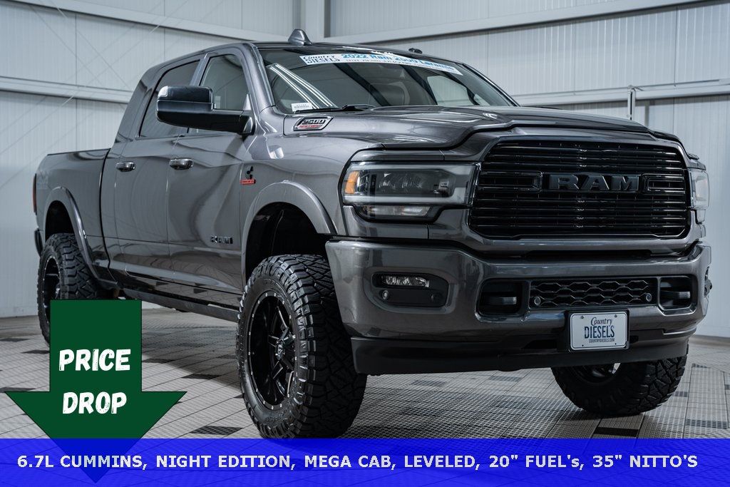 2022 Used Ram 2500 Laramie Level B Night Edition Leveled at Country ...